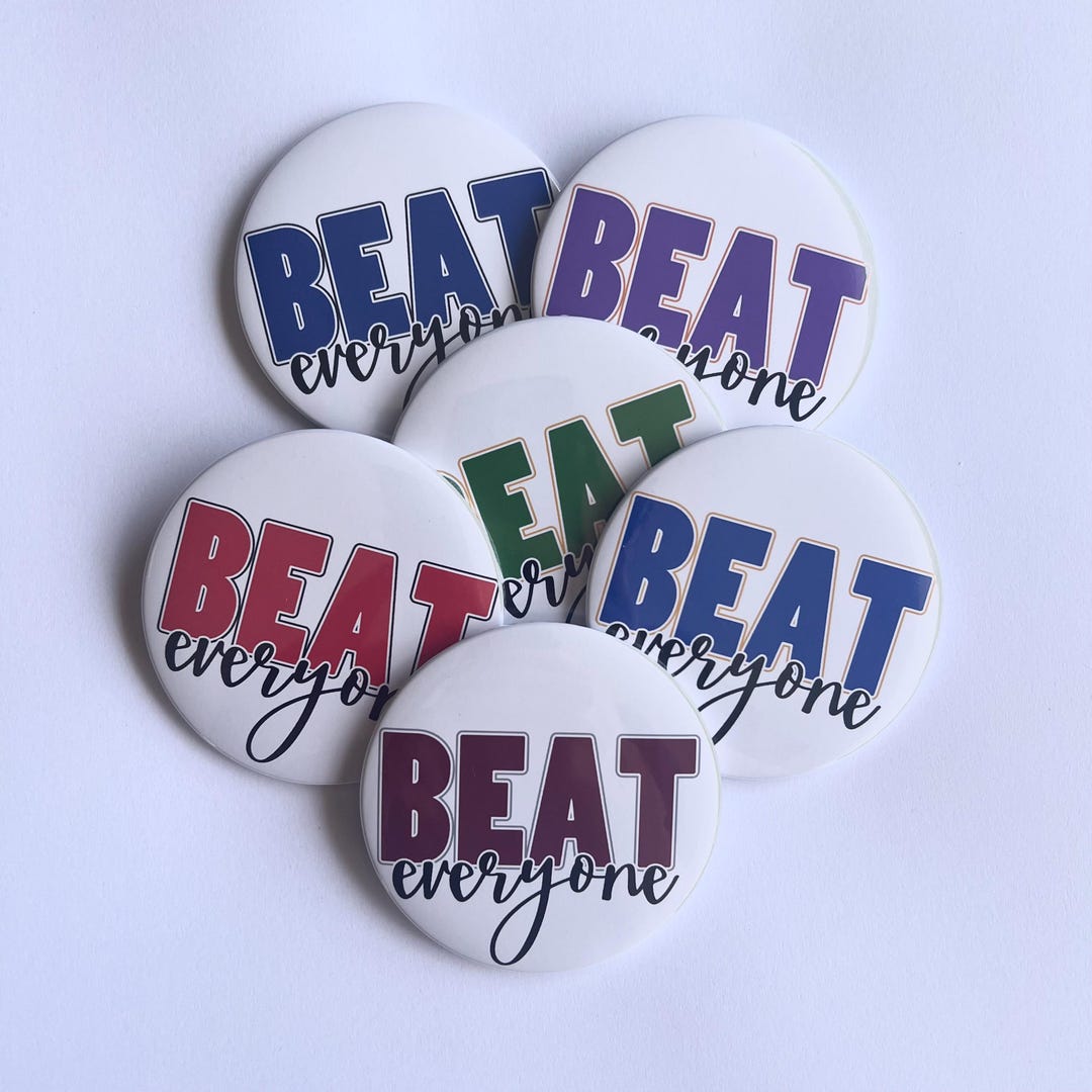 Spirit Buttons | Beat Everyone - Etsy