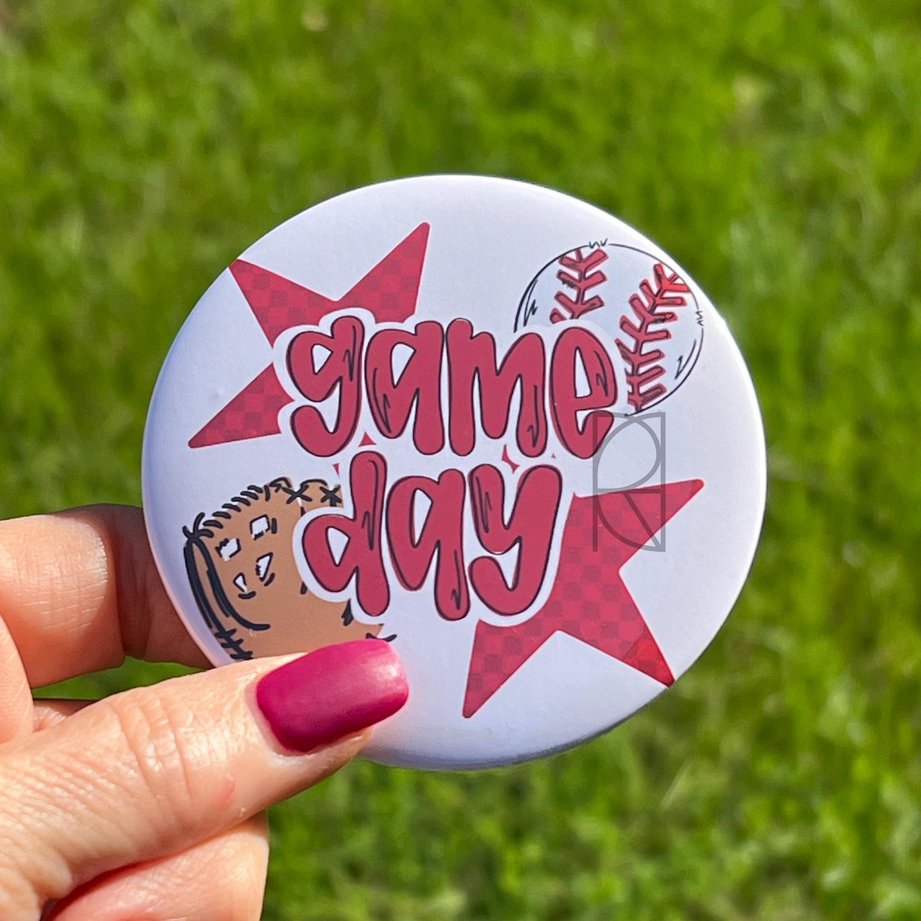 Game Day Buttons Soccer Volleyball Baseball Softball Basketball - Etsy