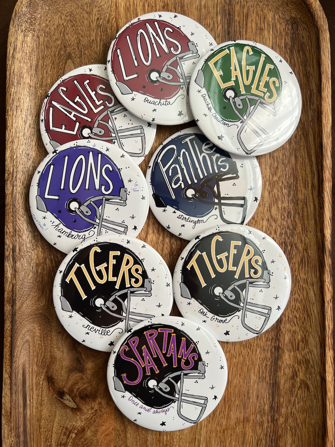 Custom Spirit Buttons | Senior Sports | Mascot | Custom - Etsy
