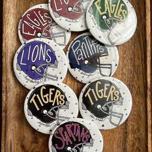 Custom Spirit Buttons | Senior Sports | Mascot | Custom - Etsy
