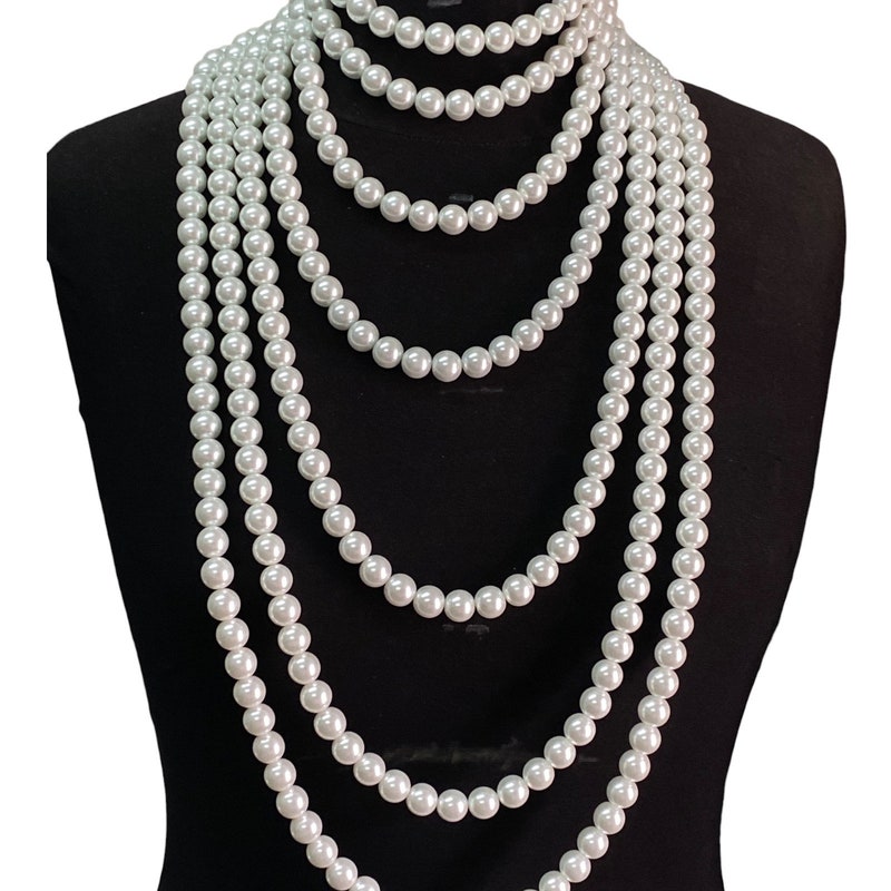Multi Layered Pearl Necklace - Etsy