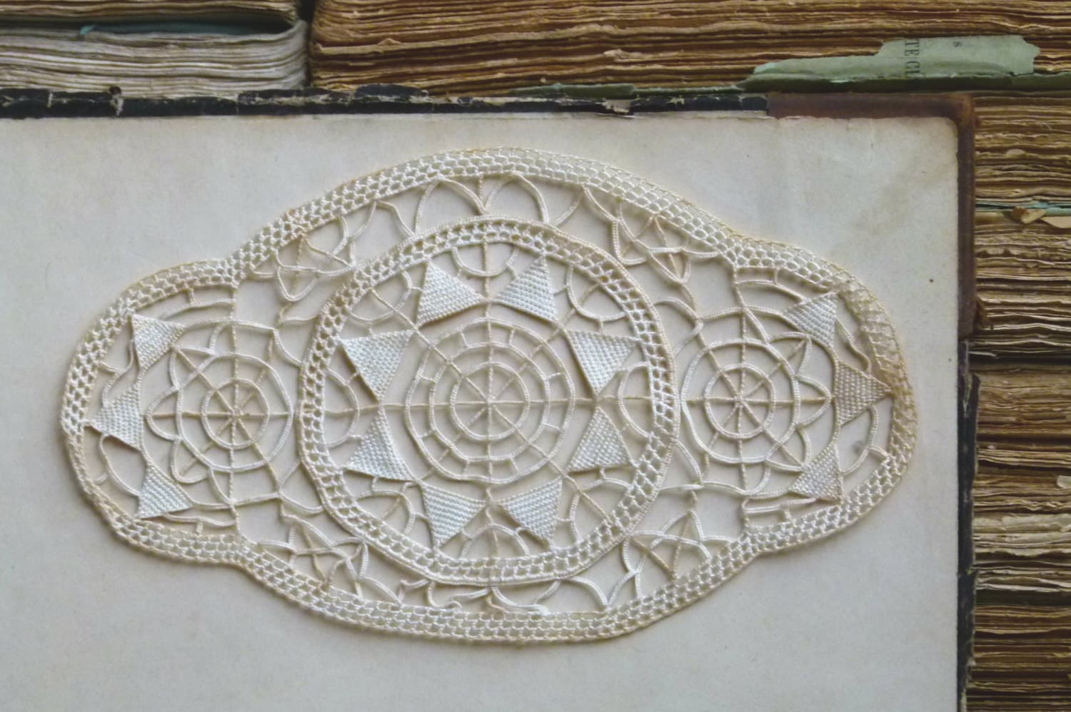 Beautiful Late 19th Century Antique Handmade Reticella Lace Insertion ...