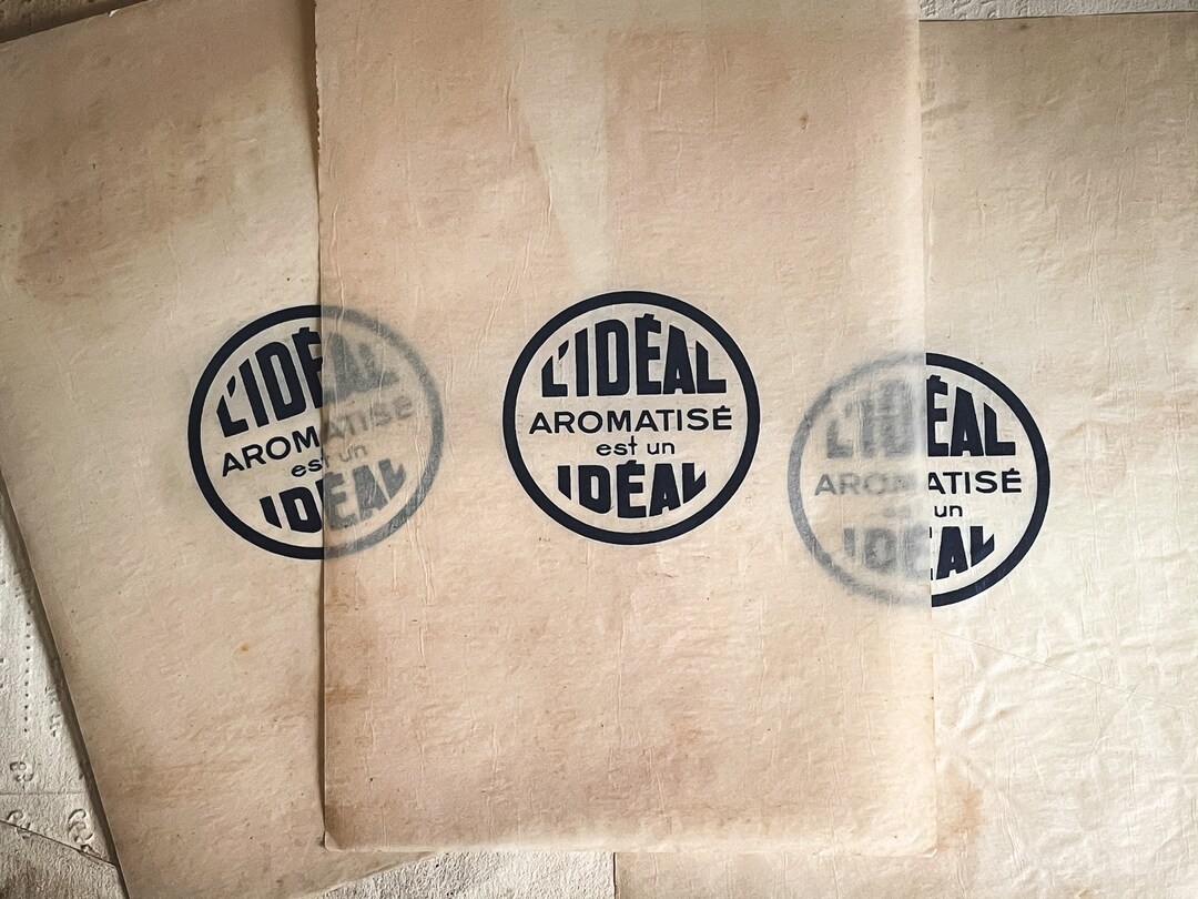 Vintage 1950s French Epicerie Grocery Store Paper Packaging Printed ...