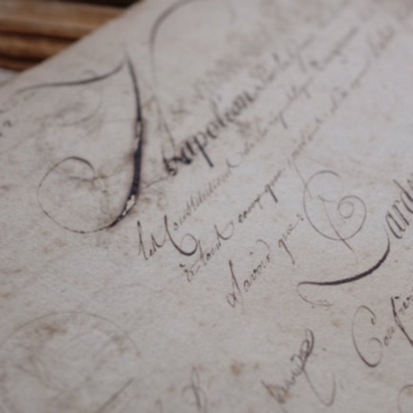 French Script Paper - Etsy