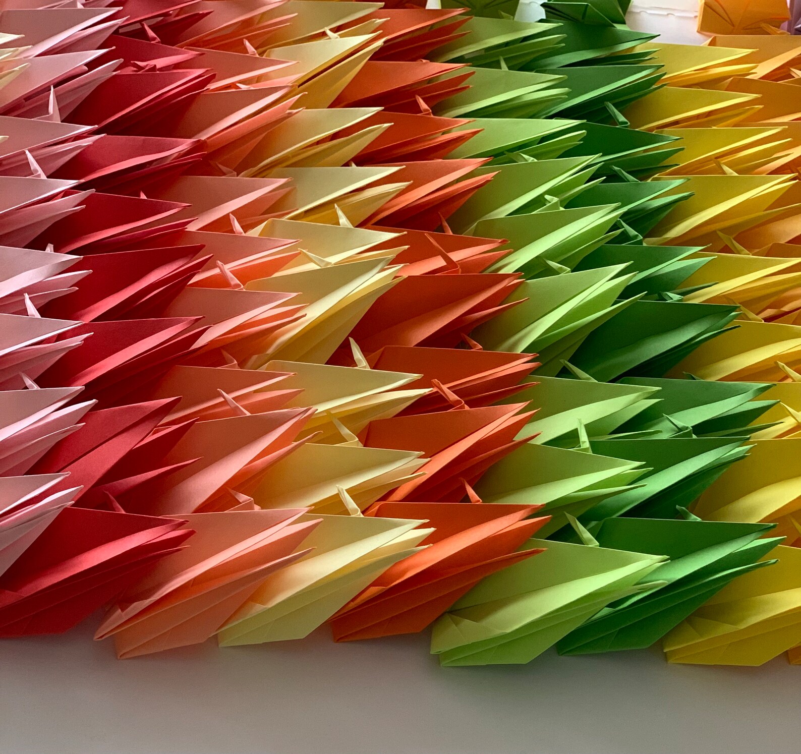 Lot of 150 Large Japanese Cranes, Handmade Origami Cranes, Place Mark ...