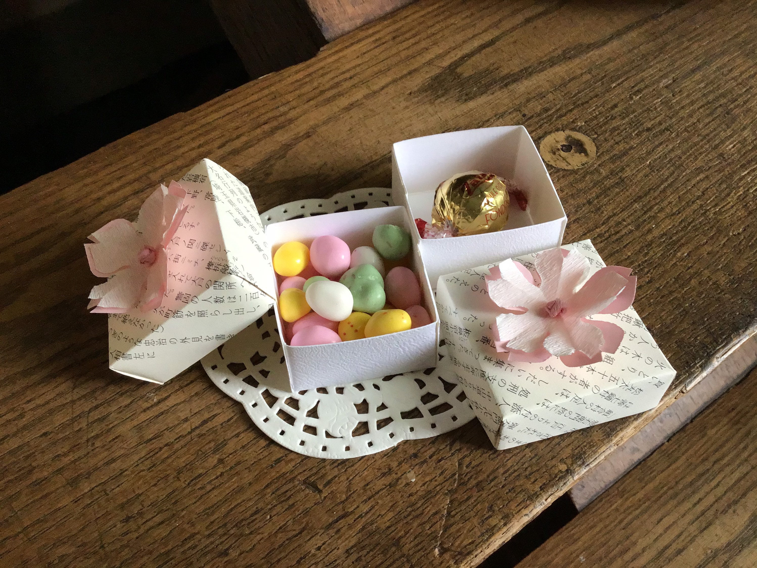 Dragee Containers Dragee Boxes Origami Box Baptism - Etsy UK