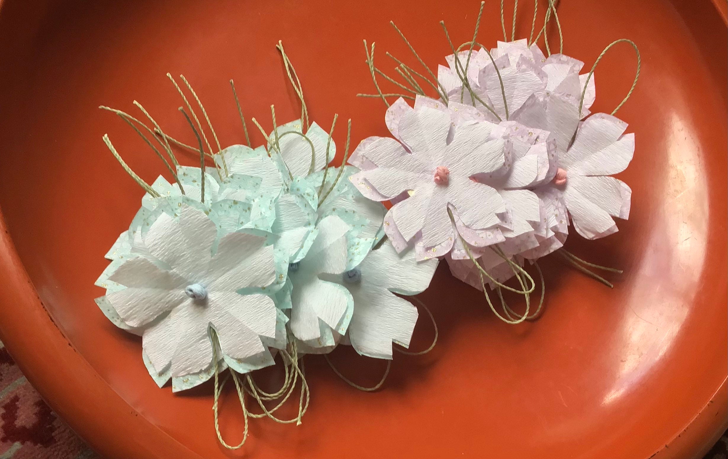 10 Japanese Cherry Blossoms Origami Flowers Wedding Flowers - Etsy