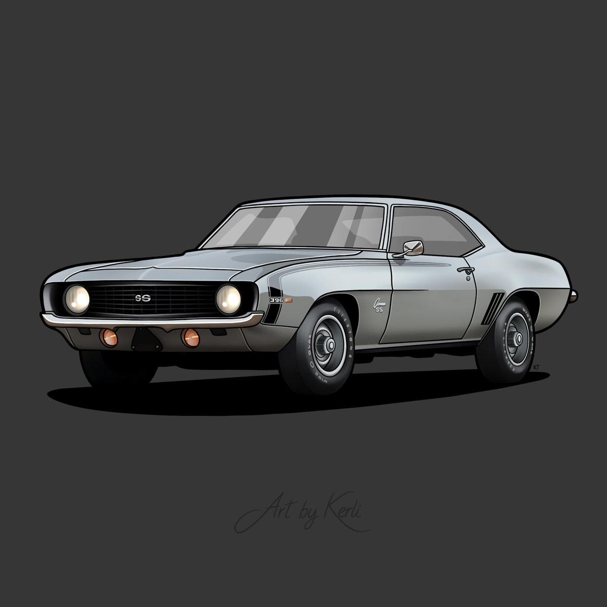 Custom Car Illustration / Cartoonized Car Portrait From Your Photo ...