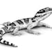 Leopard Gecko Pencil Drawing ORIGINAL - Art by Kerli - Etsy