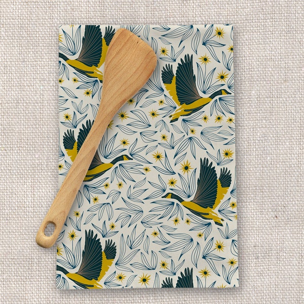 Bird Tea Towel - Etsy