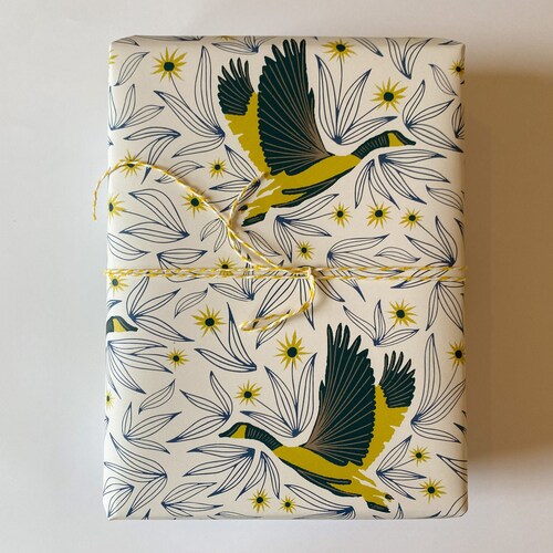 Bird Wrapping Paper Goose Gift Wrap Geese Wrap Gift Wrap - Etsy