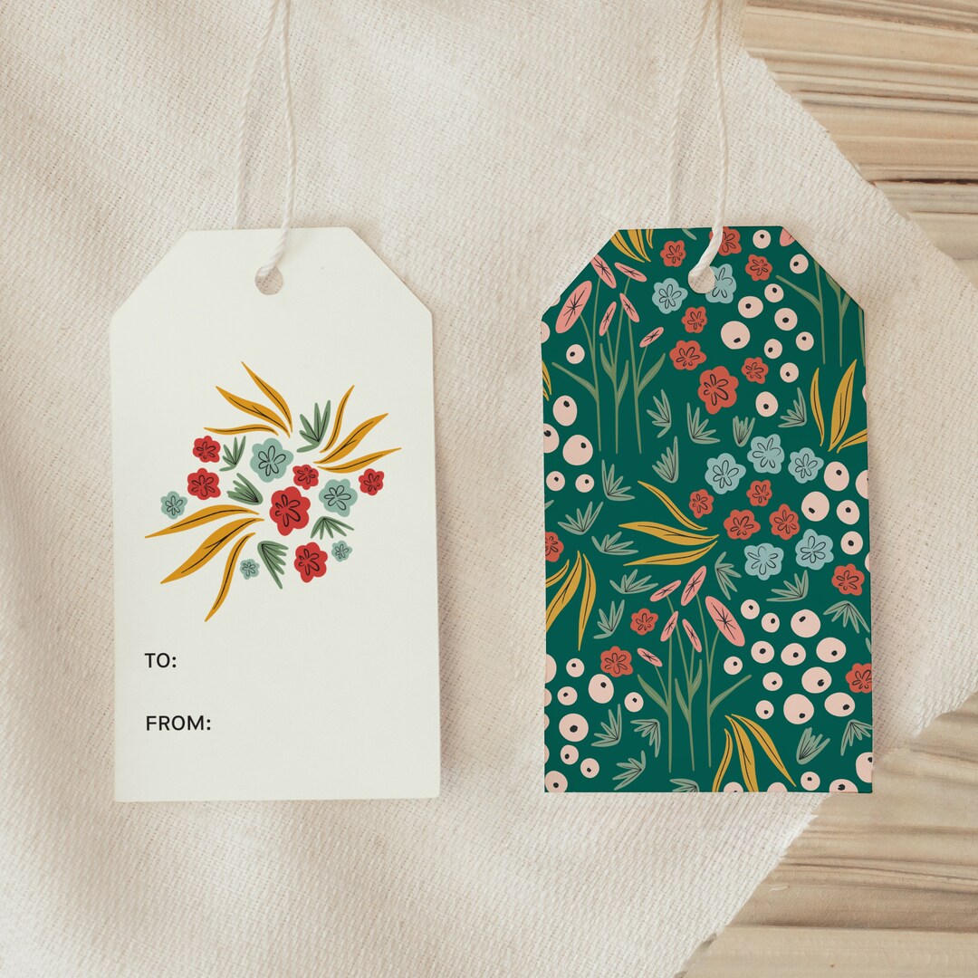 Flower Gift Tag | Gifting | Wrapping | Flower Tag | Bouquet Gift ...