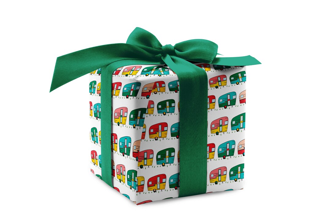 6 Sheets Camper Wrapping Paper | Glamper Gift Wrap | RV Wrap | Gift ...