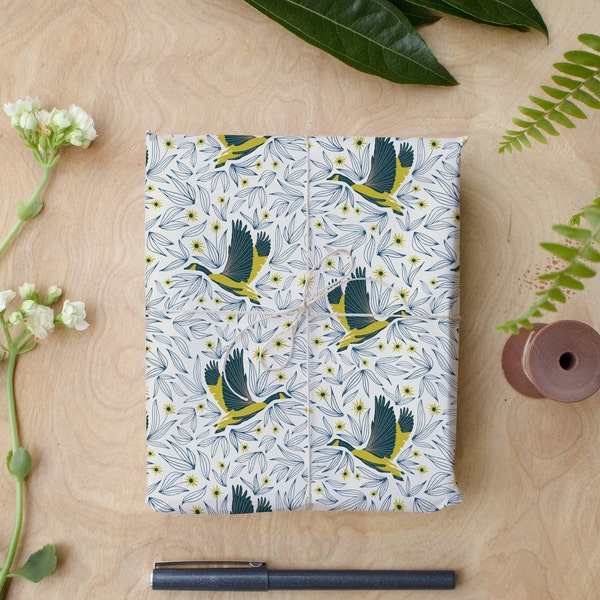 Bird Wrapping Paper - Etsy