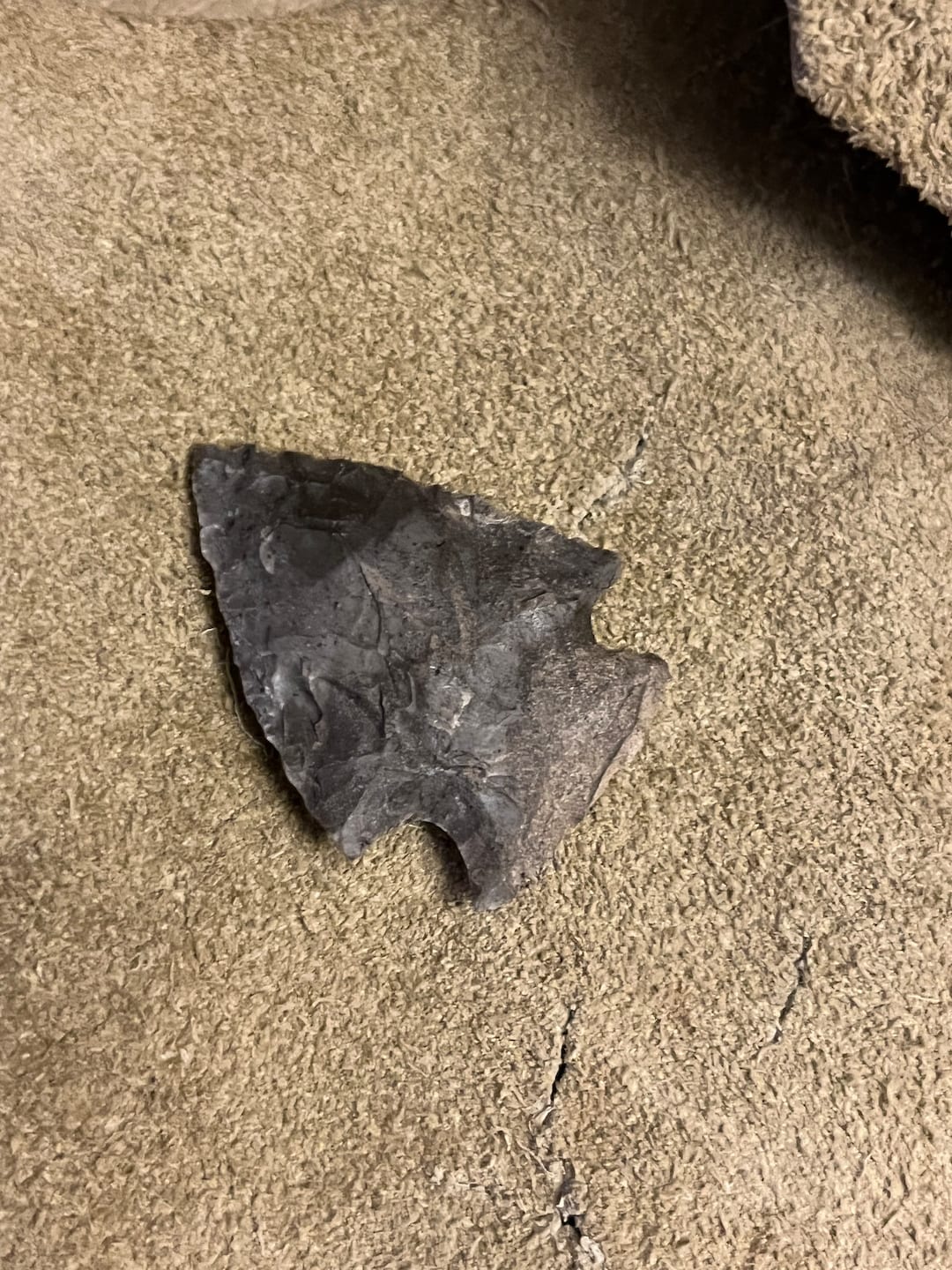 Arrowhead Made From Onondaga Chert With Traditional Flint Napping ...