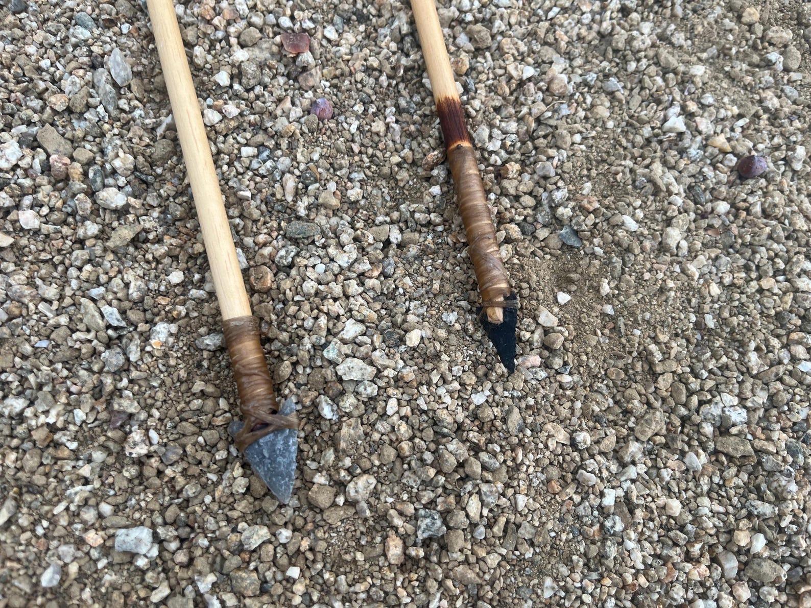 Set of Six Primitive Handcrafted Hunting Arrows With Flint Arrowheads - Etsy