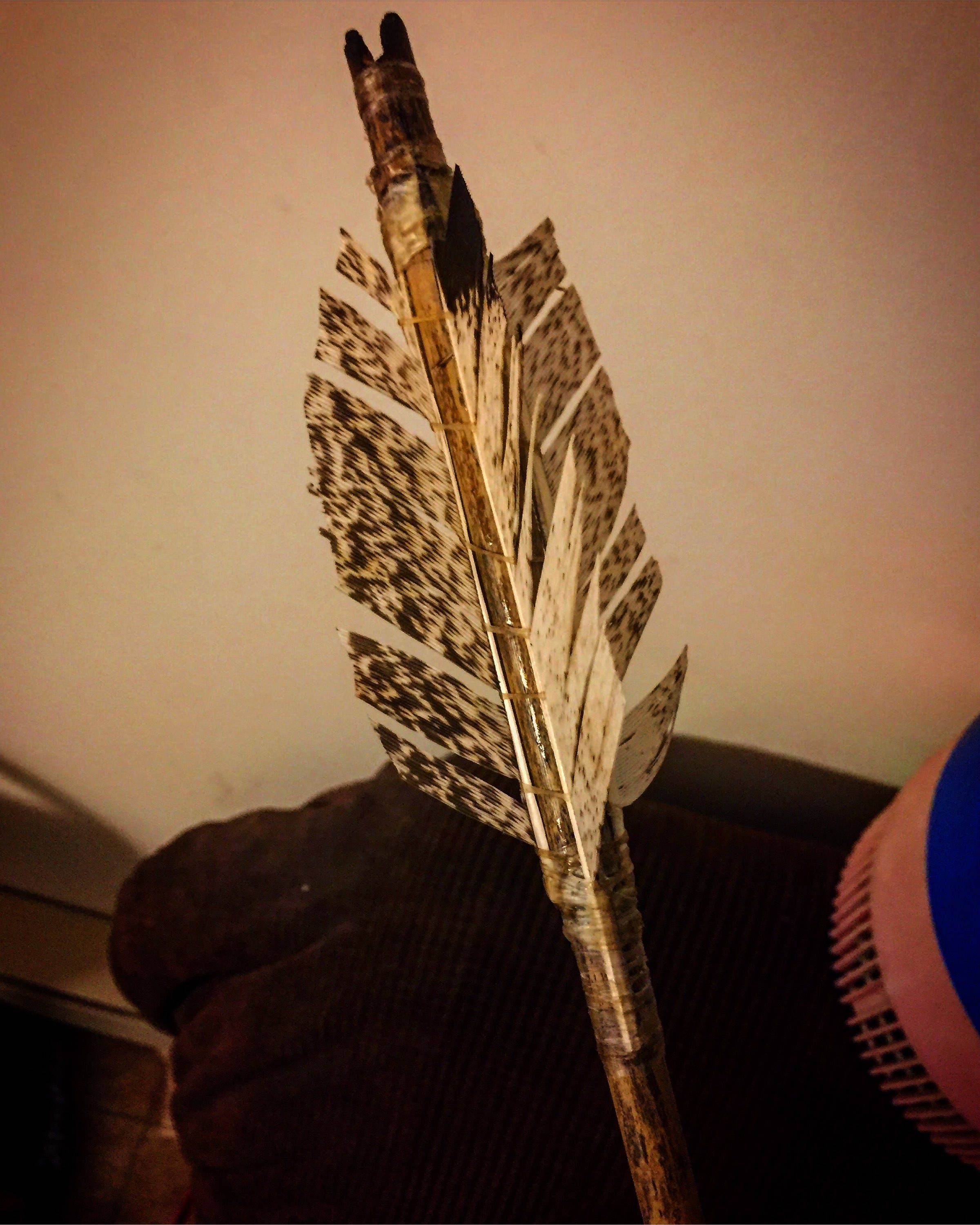 Set of Seven Primitive Arrows, Bow Hunting Arrows, Archery Arrows ...