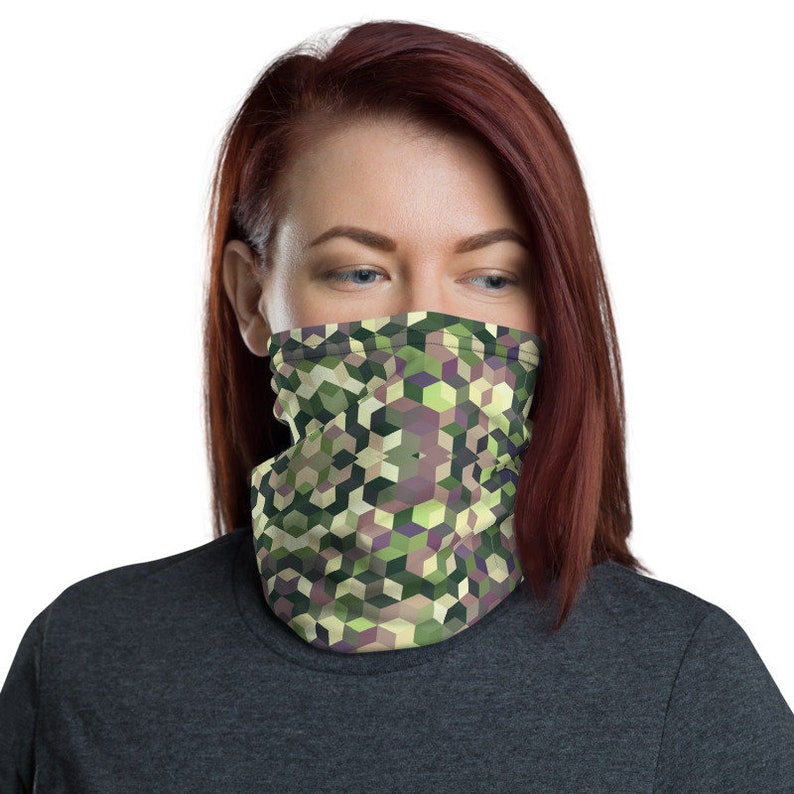 Digital Camo Face Mask Mask Cover Neck Gaiter Facial - Etsy