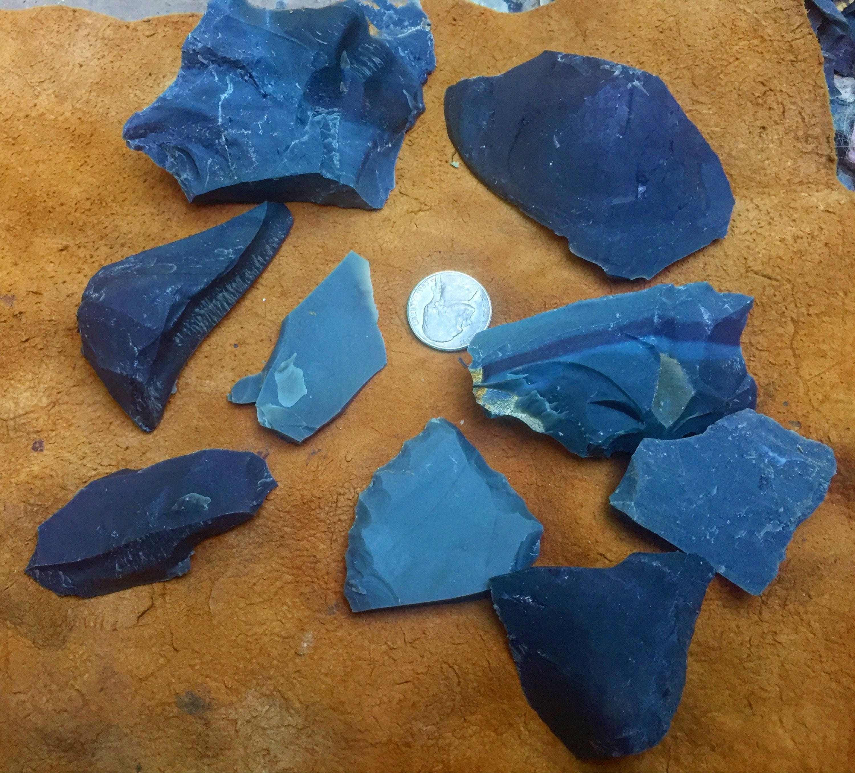 Rare Flintknapping Chert Flint Spalls & Flakes, Raw NY Normanskill ...