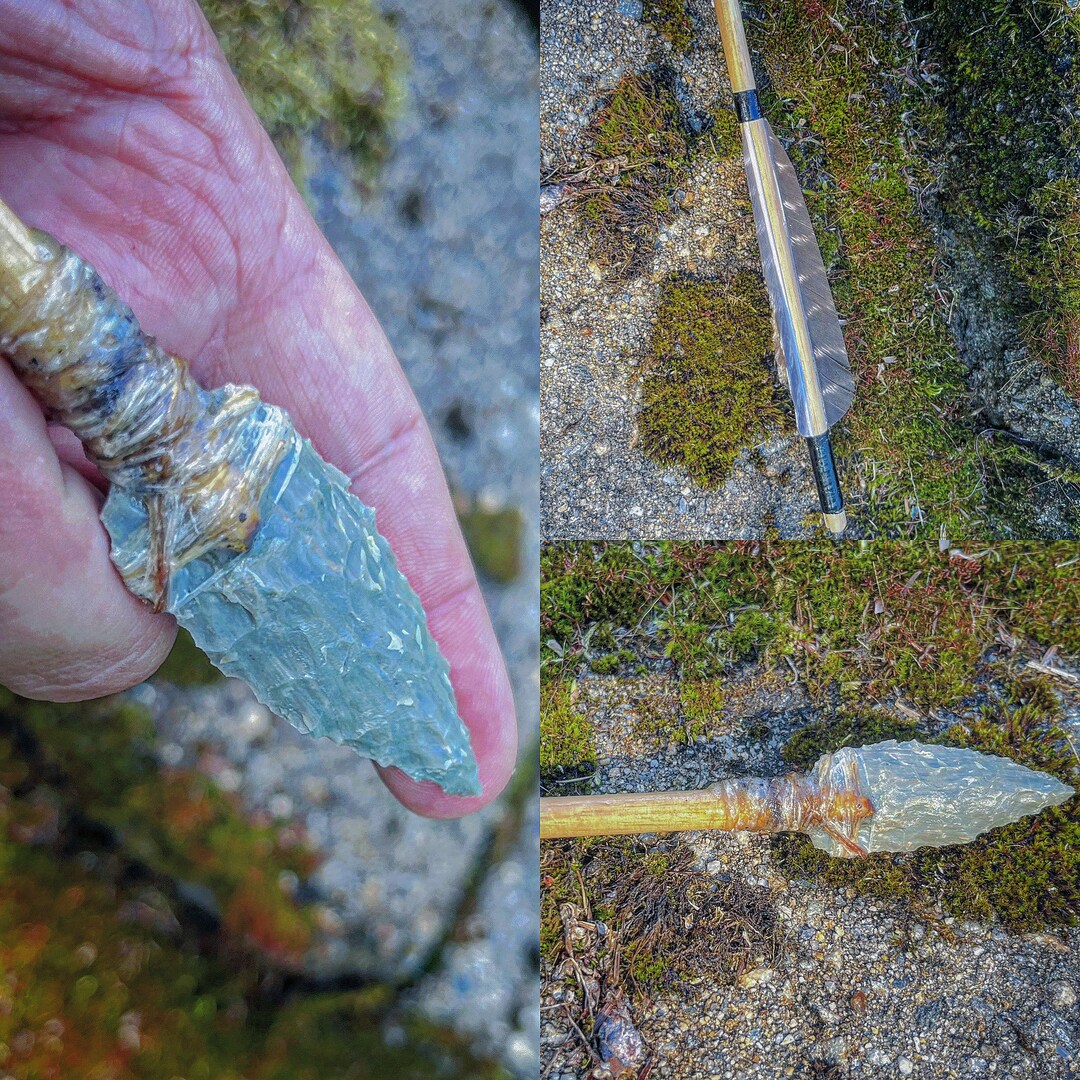 Set of Seven Primitive Arrows, Bow Hunting Arrows, Archery Arrows ...