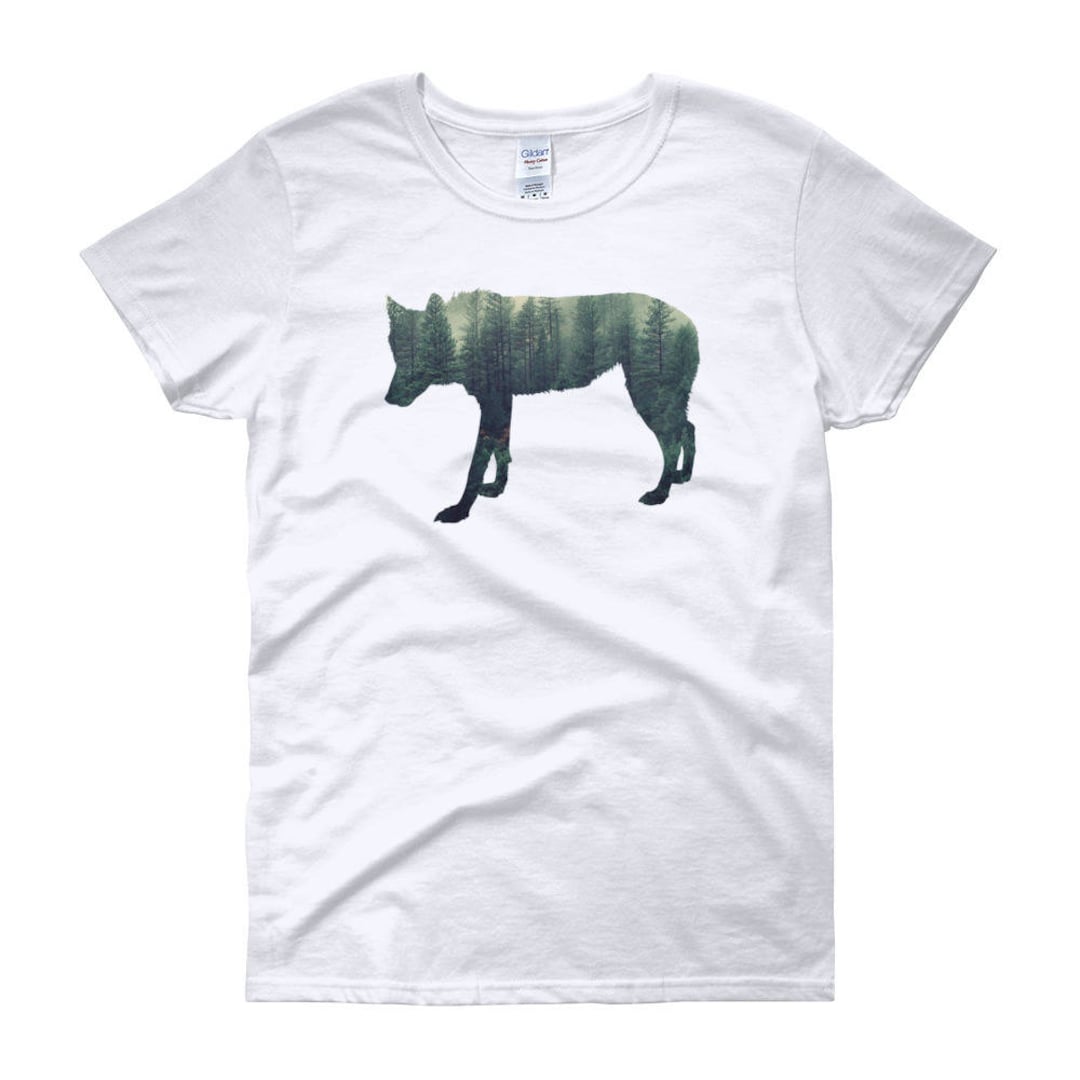 Camisa de lobo, camisa de mujer, regalos de lobo, camisa de la ...