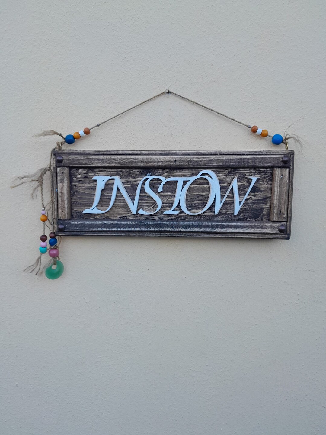 Devon Rustic Crafted Driftwood Sign "instow" Any Room Beautiful Shabby ...