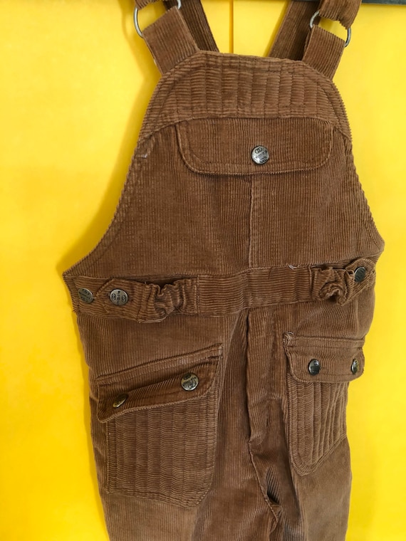 Girls 1970s vintage corduroy overalls by Choozie Brand - Gem