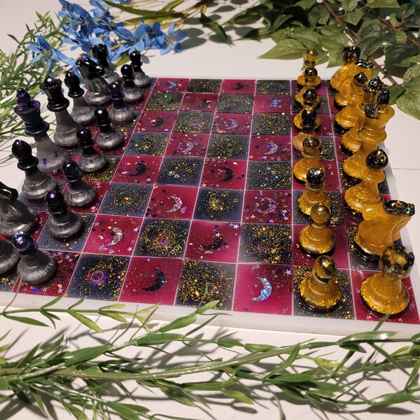 Resin Chess Set - Etsy