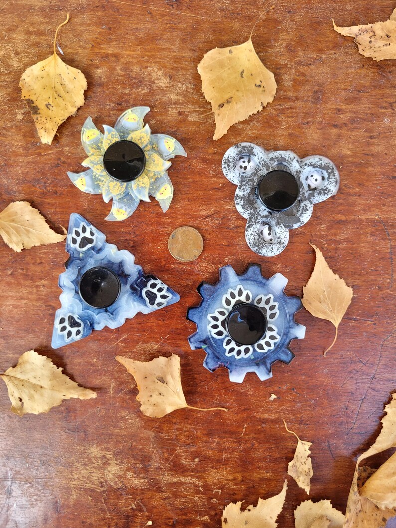 Resin Fidget Spinners (animals) - Etsy