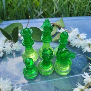 Nature Colored Chess Set - Etsy