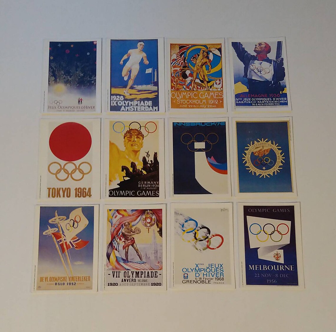 12 X Vintage Olympics Postcards 1991 Mars Advertising Olympic | Etsy