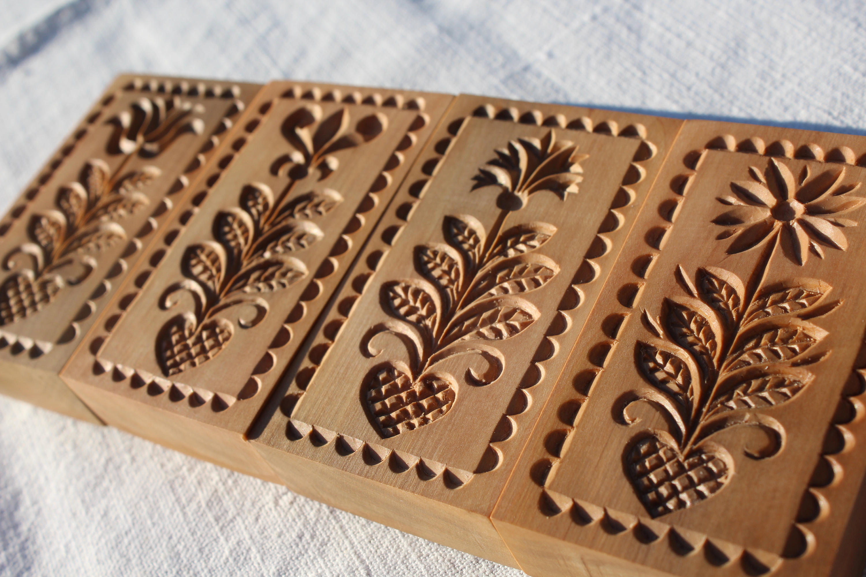 Hand carved walnut wood springerle/biscuit mold tree of life | Etsy