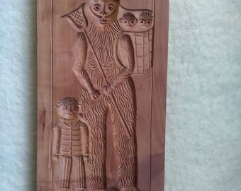 Carved Wood Devil - Etsy