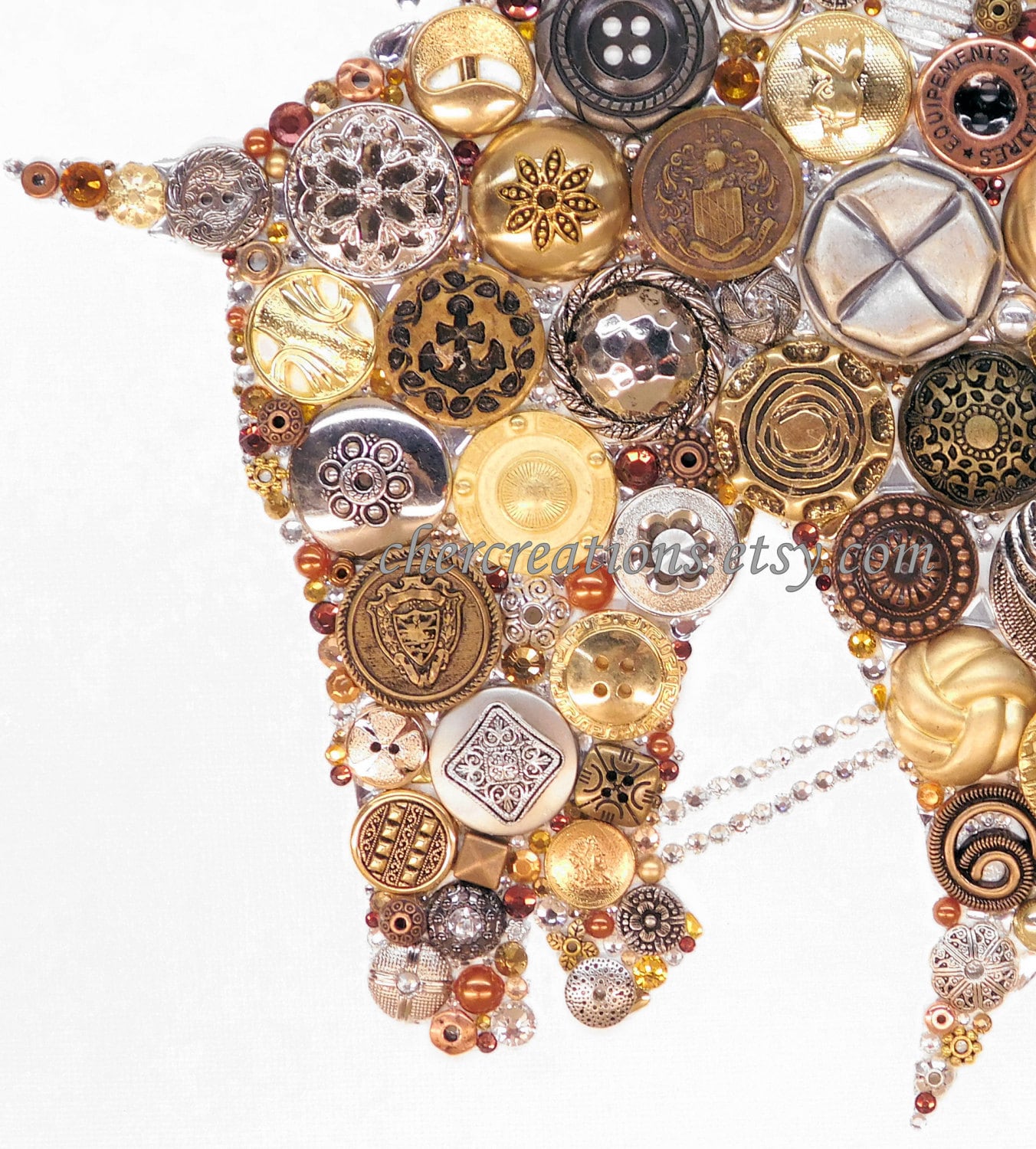 Button Art PRINT 8x10 of Orginial Button Artwork Diy - Etsy UK