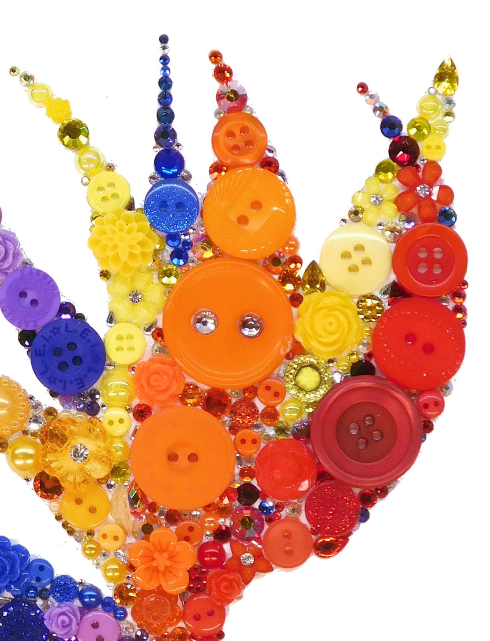 Button Art PRINT 8x10 of Orginial Button Artwork Diy - Etsy UK