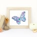BUTTERFLY FLITTER 197, 8x10 Button Art, Button Artwork, Button Ideas ...