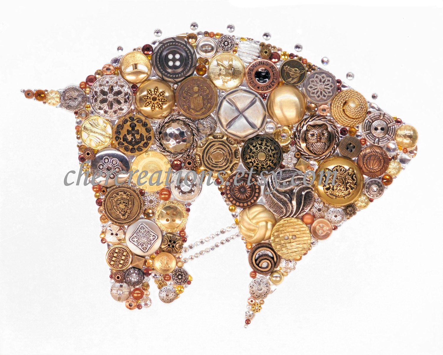 Button Art PRINT 8x10 of Orginial Button Artwork Diy - Etsy UK