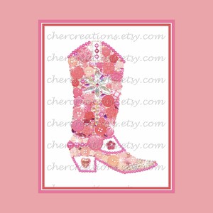 BOOTS STOMPING 8x10 Button Art, Button Artwork, Western, Coyboy, Made ...