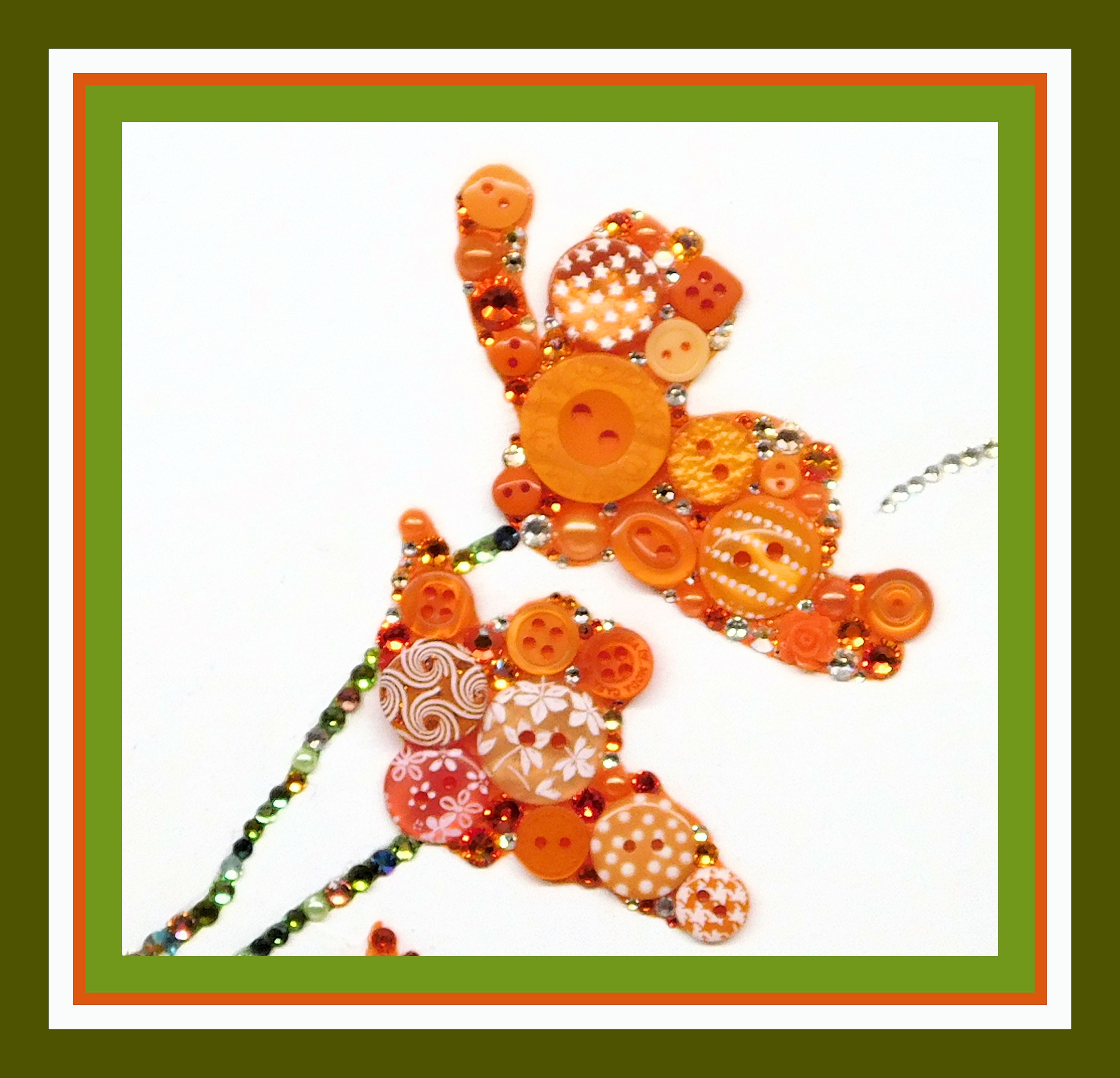 POPPIES and HUMMINGBIRD 108 9X12 Button Artwork Button Art | Etsy