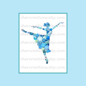 BALLERNIA DRESS 8x10 Button Art, Button Artwork, Button Ideas, Ballet ...