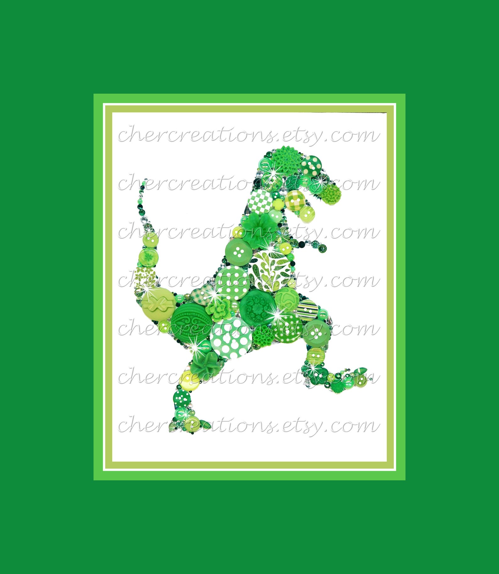 REX 07 8x10 Button Art Button Artwork Buttons Rex Art Toy - Etsy