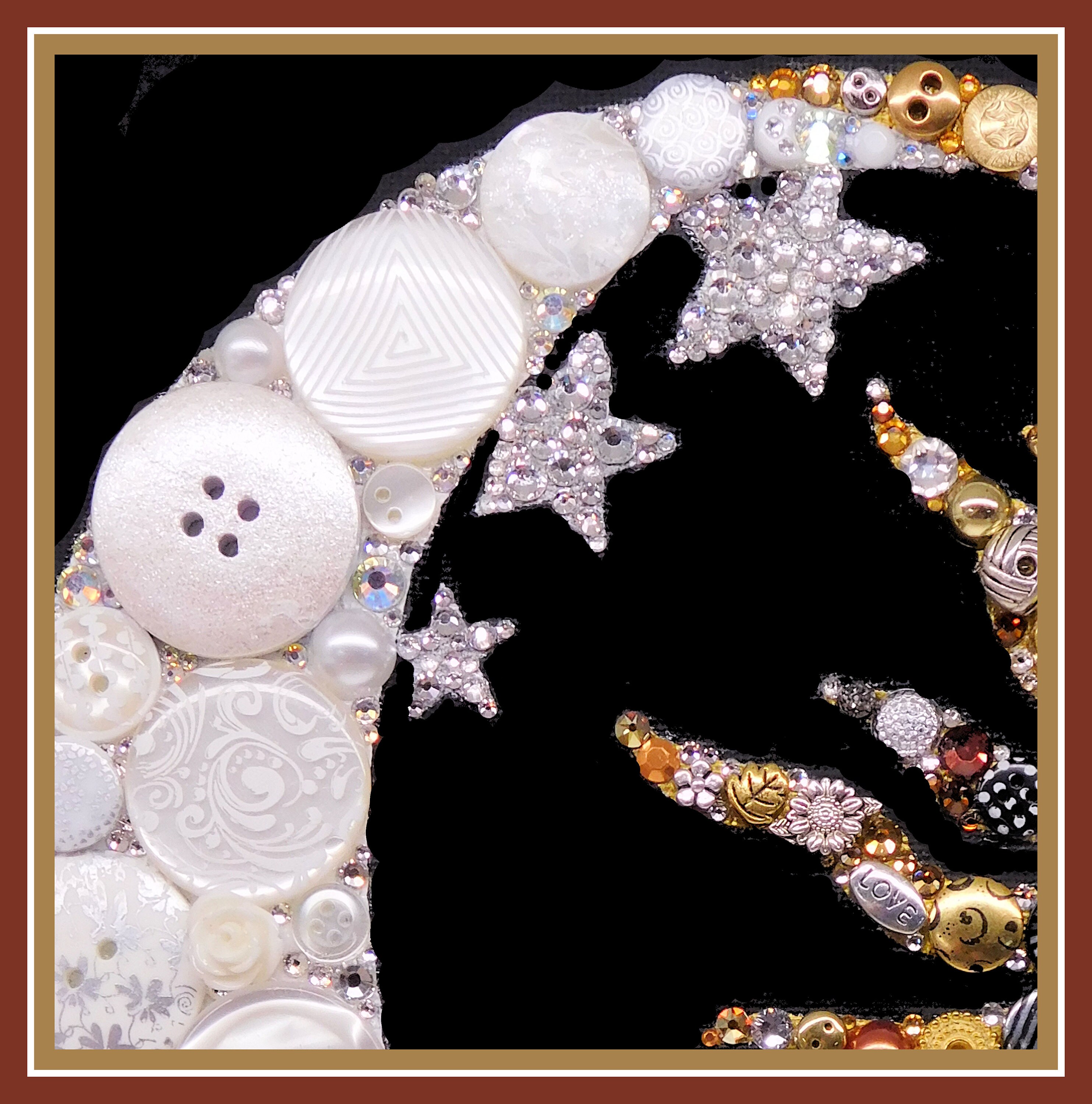 MOON & SUN 8x10 Button Art Button Artwork Buttons | Etsy Canada