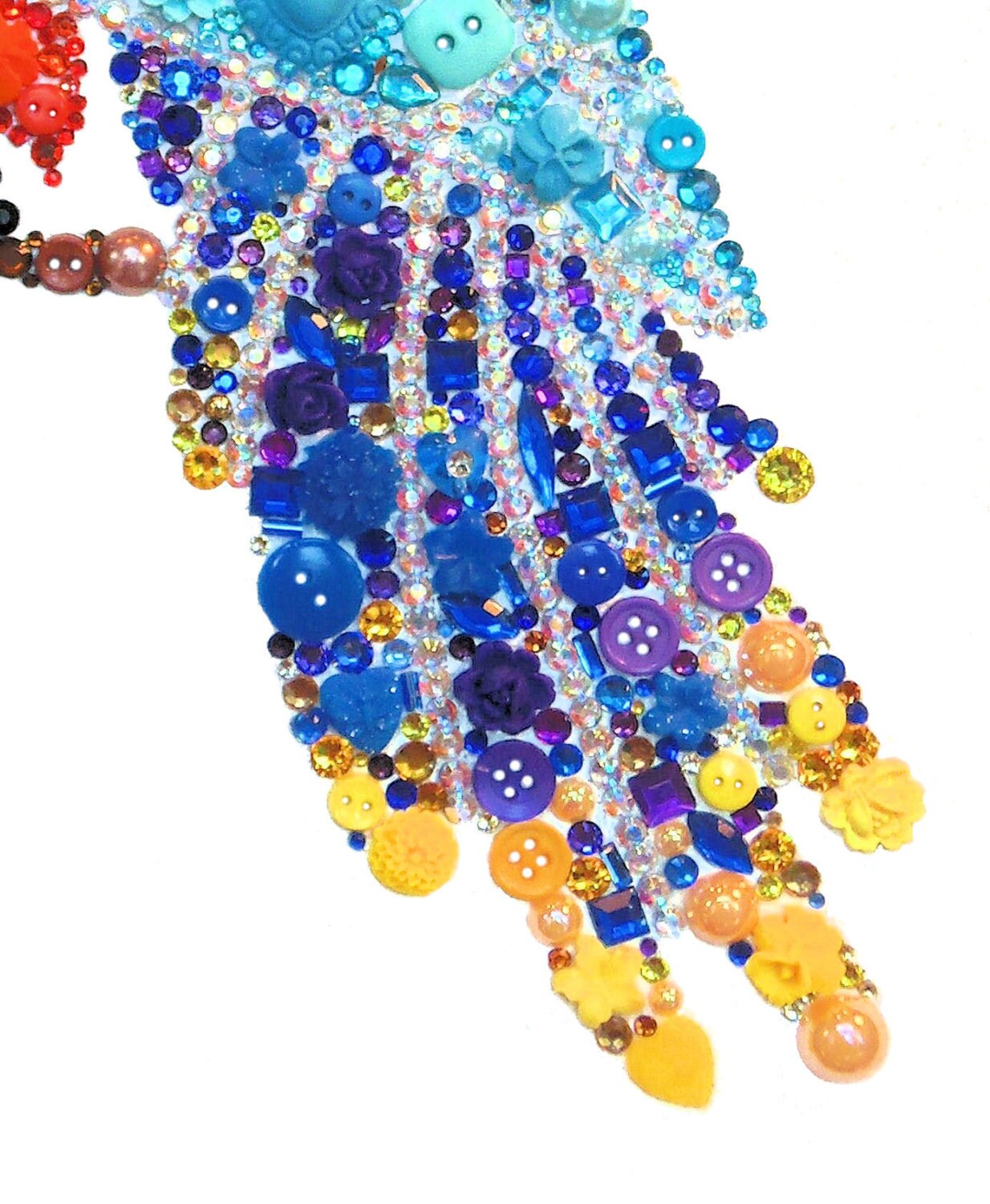 Button Art PRINT 5x7 of orginial Button Artwork diy | Etsy