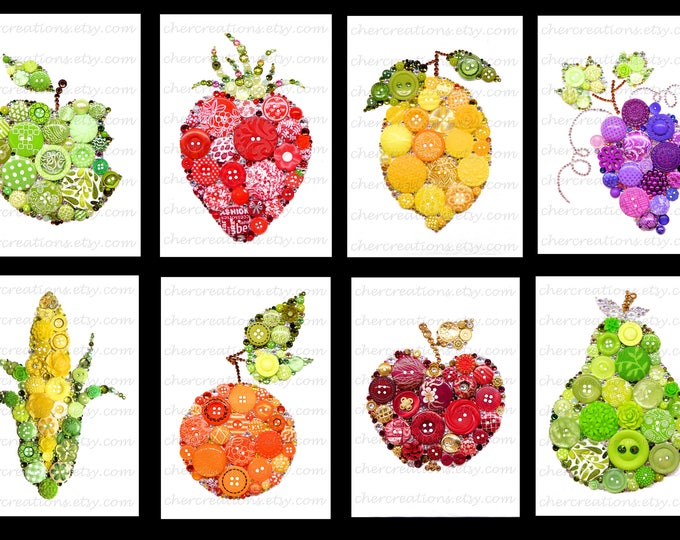 Fall Button Art - Etsy