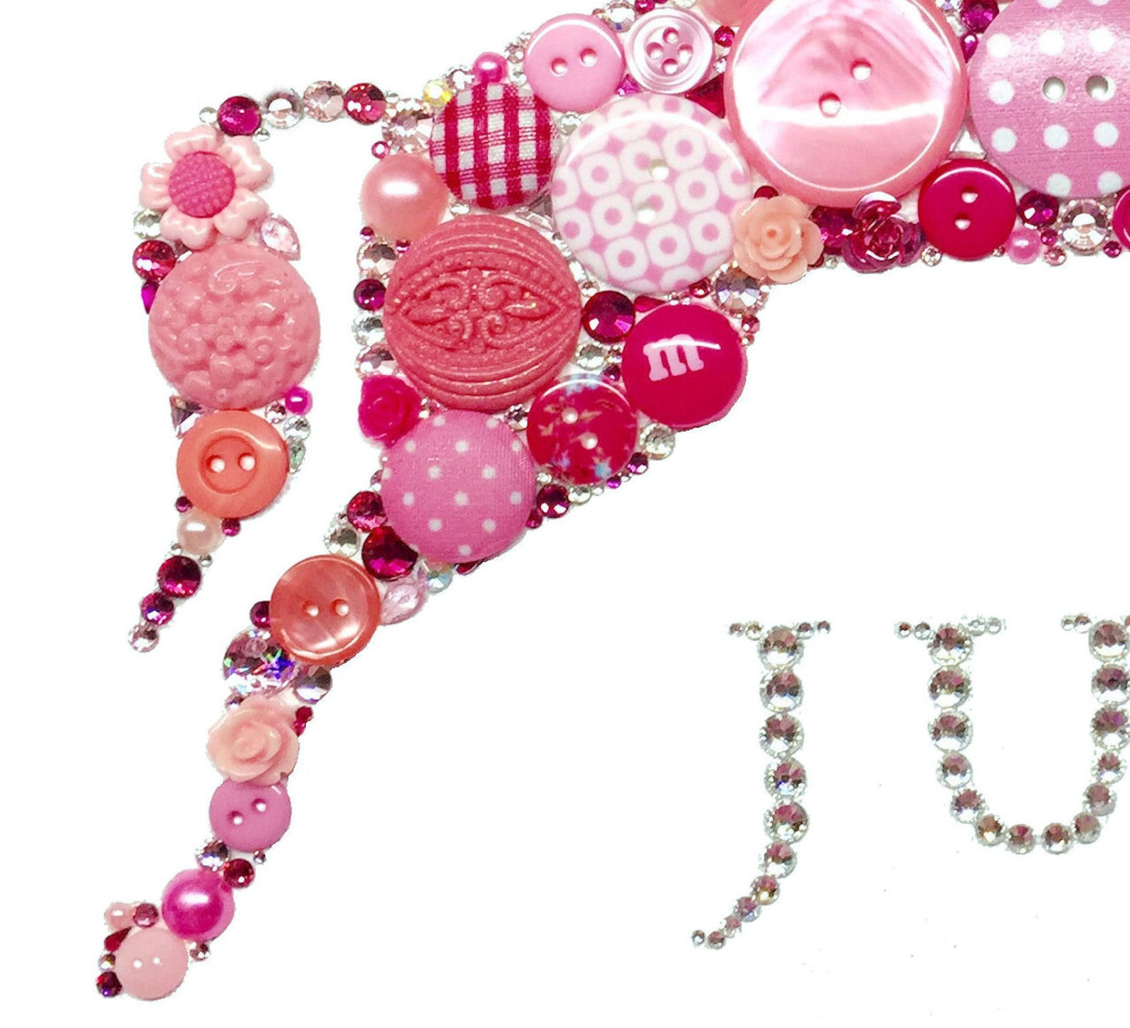 Button Art PRINT 8x10 of Orginial Button Artwork Diy - Etsy