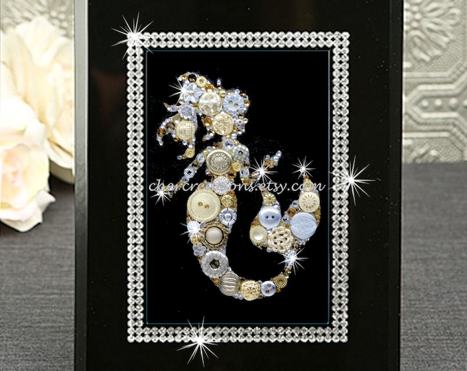 MERMAID New Size 4x6 Button Art, Button Artwork, Button Ideas, Button ...