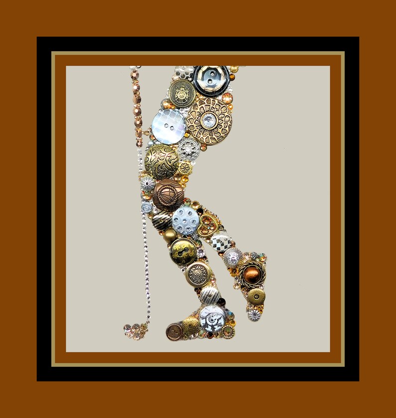 LADY GOLFERS 3 8x10 Button Art Button Artwork Button | Etsy
