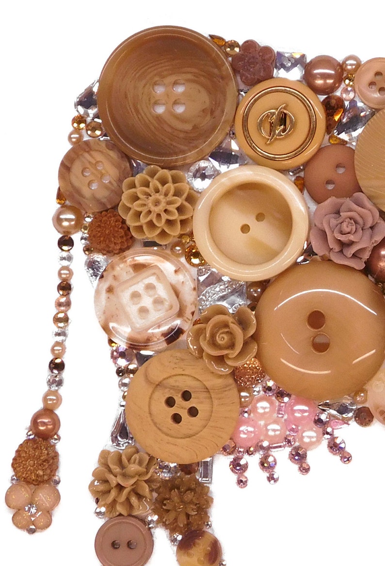 COW 173 Brown 8x10 Button Art Button Artwork Button - Etsy