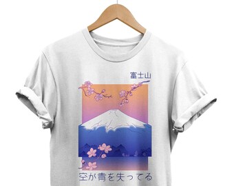 Mount Fuji Art Shirt - Etsy