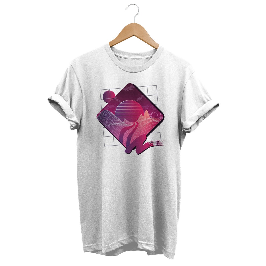Vaporwave Sunset Aesthetic T-shirt, Alternative Clothing for Retro ...